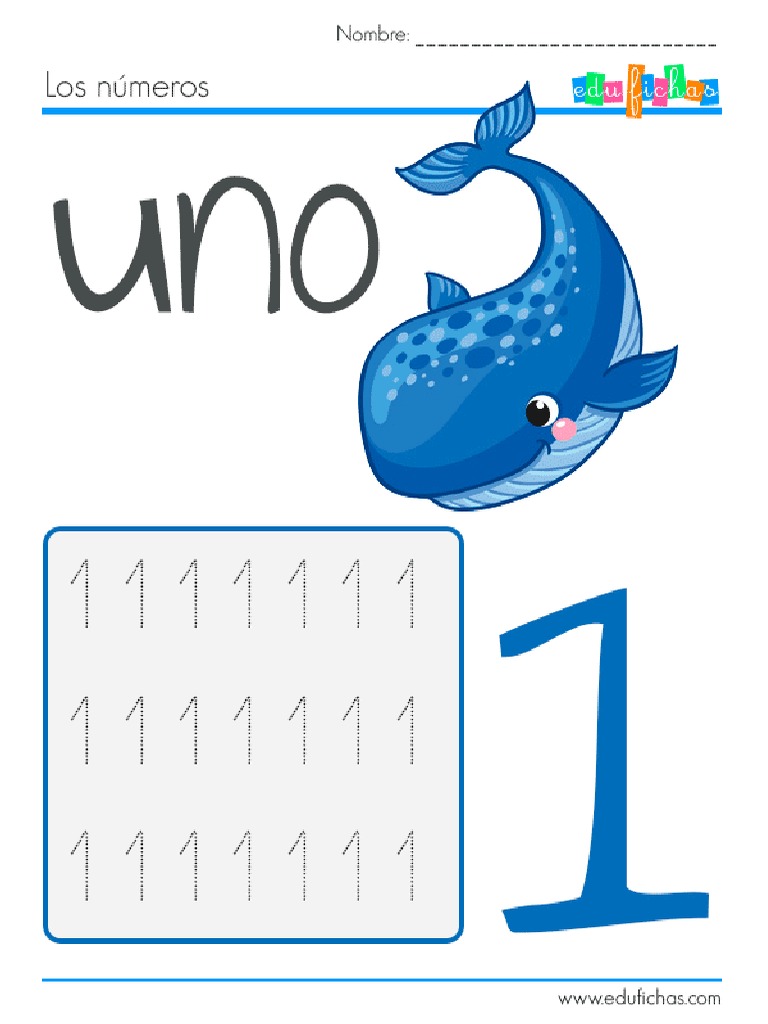 Fichas números del 1 al 20 | PDF