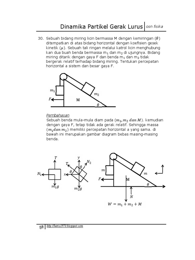 Dinamika Partikel Gerak Lurus-06 | PDF