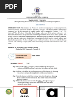 Sample DLL Reflection Its A Daily Lesson Plan For The Said Subject ...