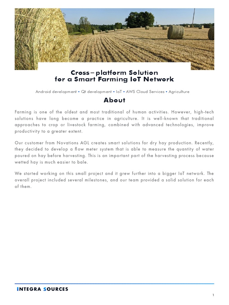 Smart Farming Iot Network Pdf Mobile App Internet Of Things