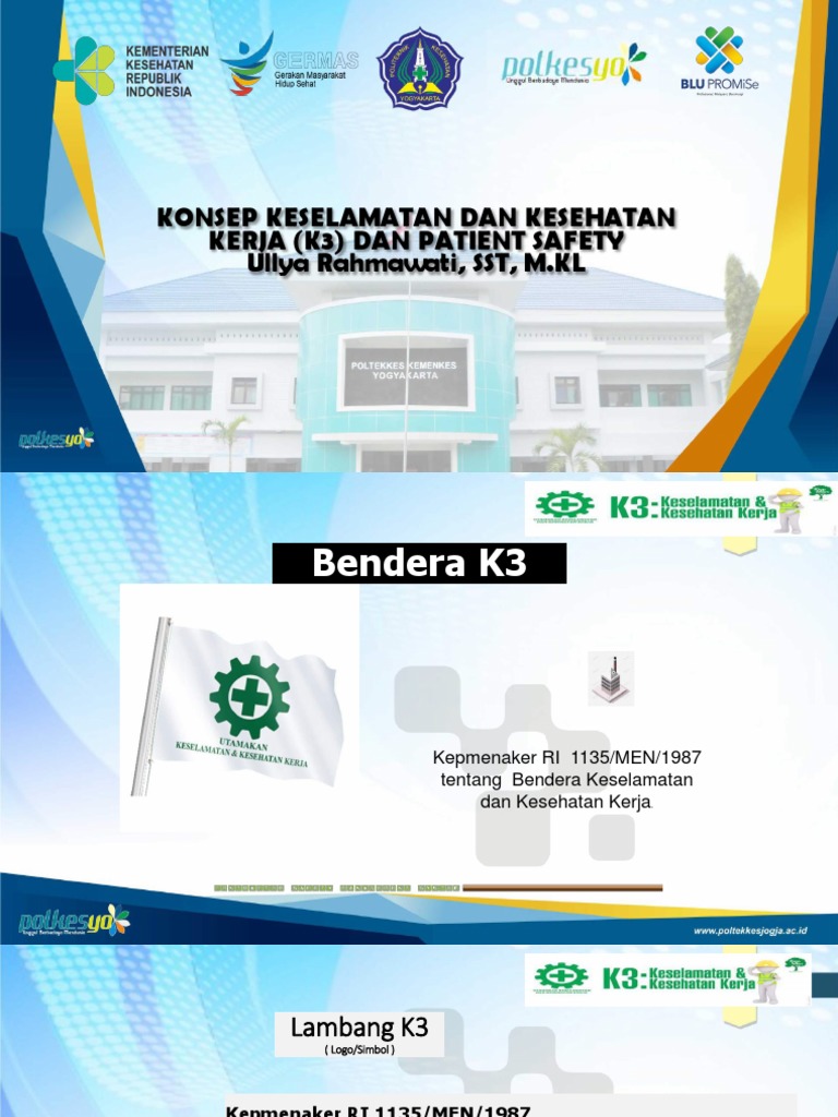 KONSEP DASAR K3 DAN PATIENT SAFETY-dikompresi | PDF