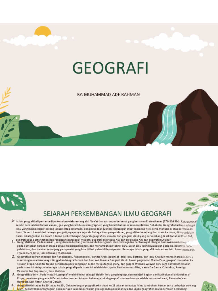 Geografi 1 | PDF | Ilmu Sosial