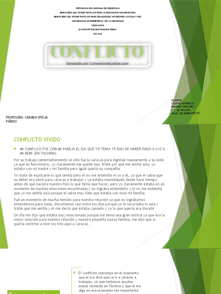 Conflicto Celeski Ramirez | PDF