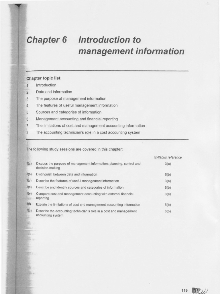 Introduction To Management Information | PDF | Profit (Accounting ...