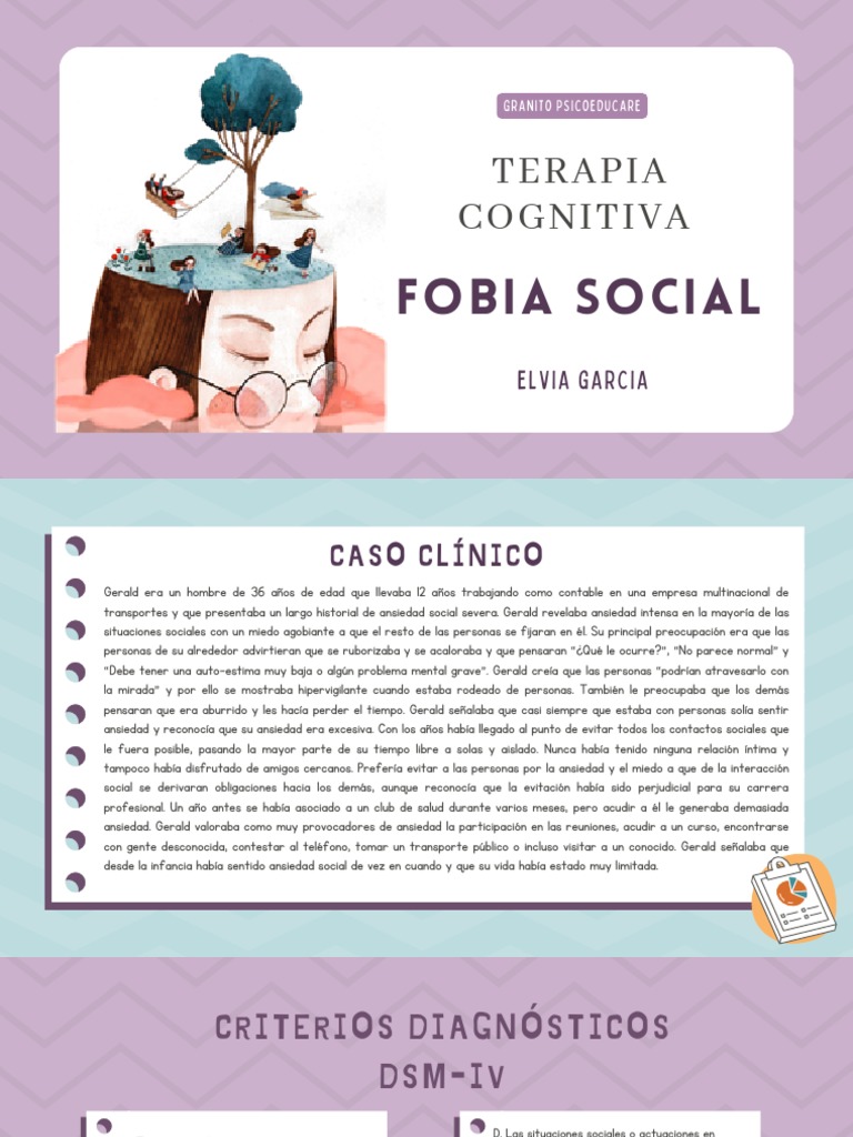Terapia Cognitiva de La Fobia Social | PDF | Ansiedad | Desorden de ansiedad social