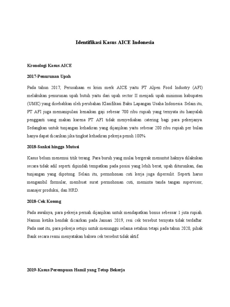 Kasus AICE | PDF