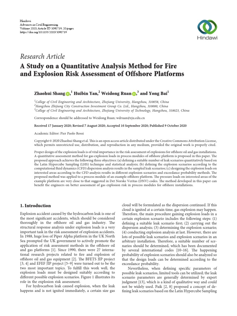 Research Article: A Study On A Quantitative Analysis Method For Fire ...