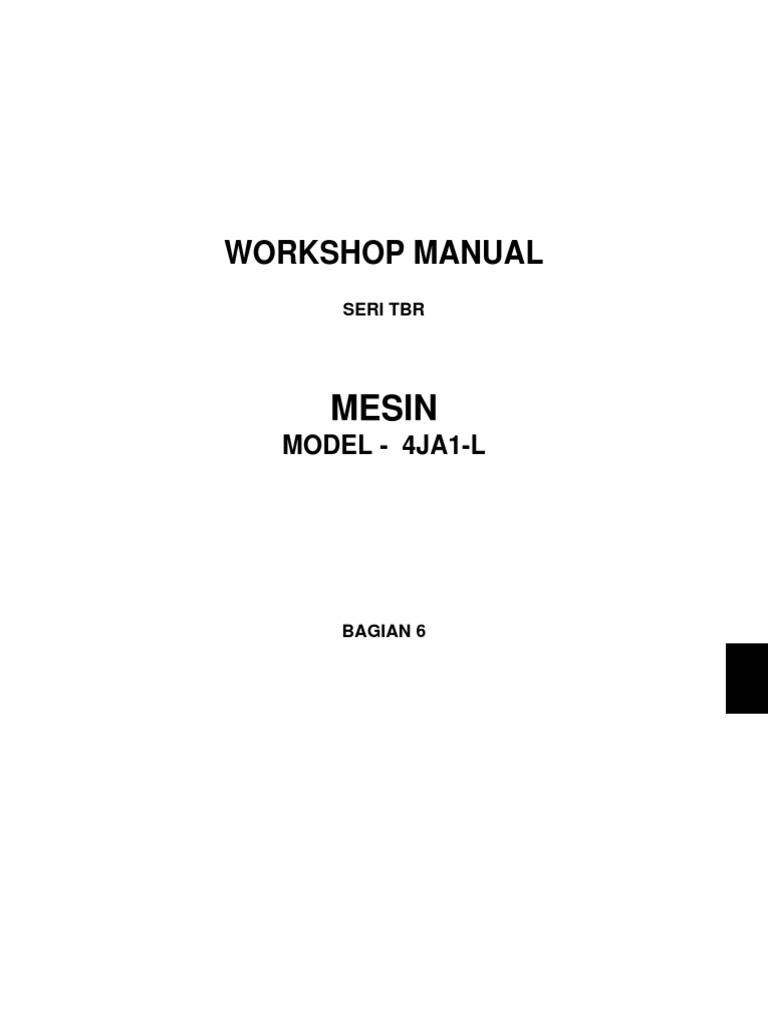 Mesin Model 4ja1-L | PDF