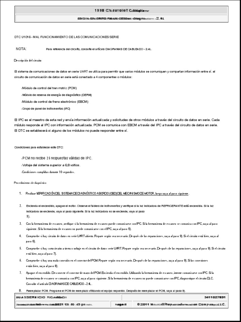 Chevrole | PDF | Electricidad | Bienes manufacturados