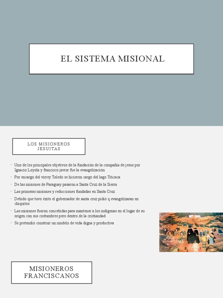 El SISTEMA MISIONAL | PDF | Misionero