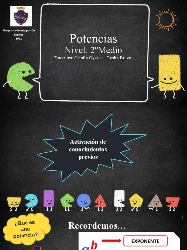Potencias Primero Medio | PDF | Exponenciación | Números