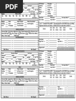 Robotech Character Sheets | PDF | Military Technology