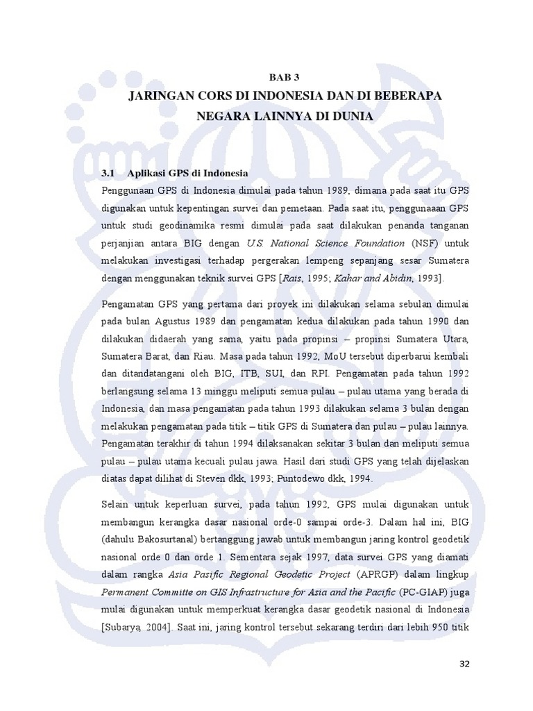 Adoc - Pub - Jaringan Cors Di Indonesia Dan Di Beberapa Negara | PDF