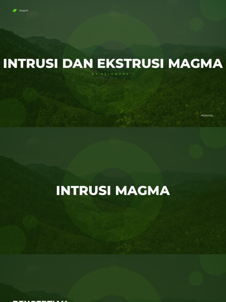 Intrusi dan Ekstrusi Magma: Penjelasan | PDF | Sains & Matematika