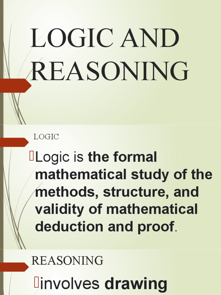 Logic and Reasoning | PDF | If And Only If | Logic