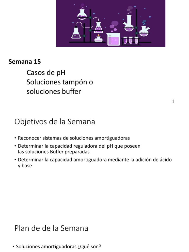 Soluciones Buffer y pH: Guía Práctica | PDF | Solución tampón | Ramas de la termodinámica