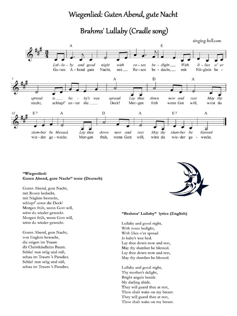 Brahms Lullaby Singing Bell | PDF