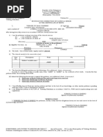 Local Civil Registrar Form 1A Sample | PDF