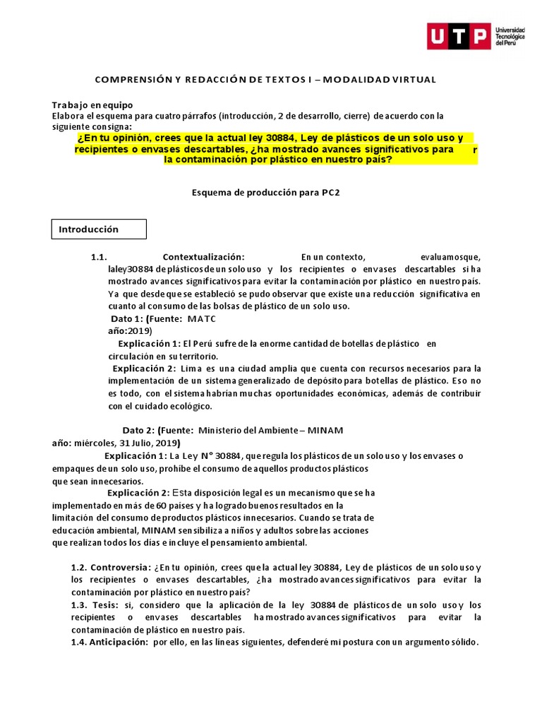 Semana 14, Presentacion Del Esquema para La Produccion para La Pc2 Jair ... Semana 14, Presentacion Del Esquema para La Produccion para La Pc2 Jair ...
