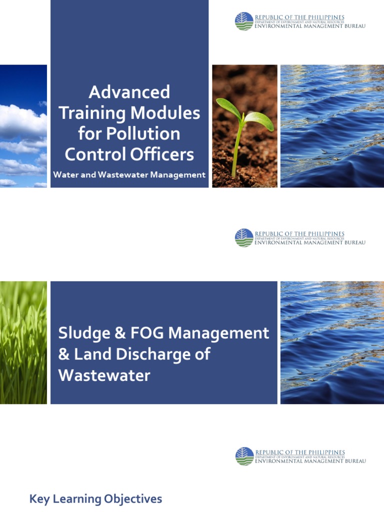 Sludge Management Fog Management Land Discharge of Wastewater | PDF ...