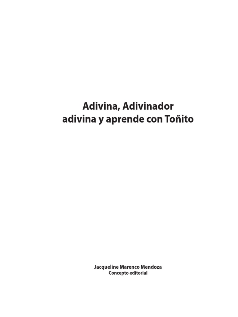 Adivina Adivinador | PDF