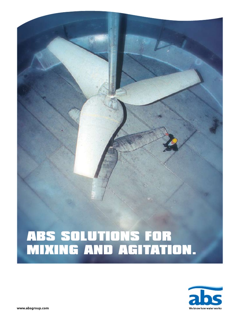 ABS Mixing&Agitation Brochure | PDF | Electric Motor | Sewage Treatment