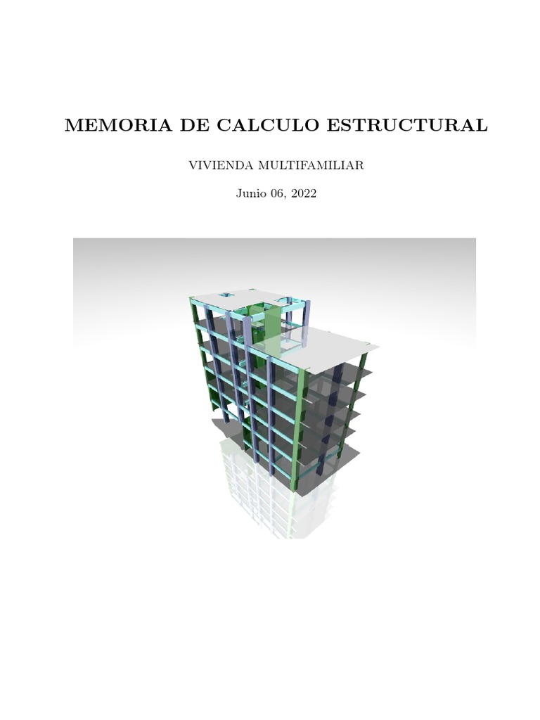 Cálculo Estructural Vivienda Multifamiliar | PDF | Viga (Estructura ...