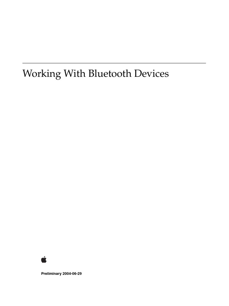 Bluetooth | PDF | Bluetooth | Communications Protocols