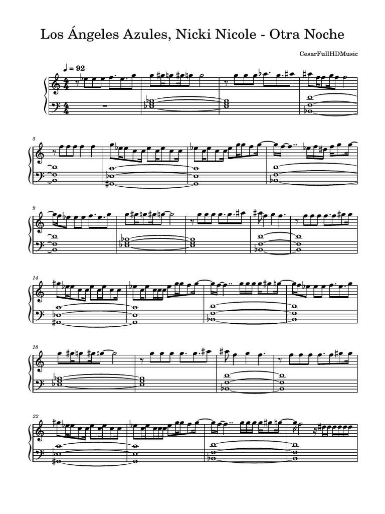 Los Angeles Azules Nicki Nicole Otra Noche | PDF