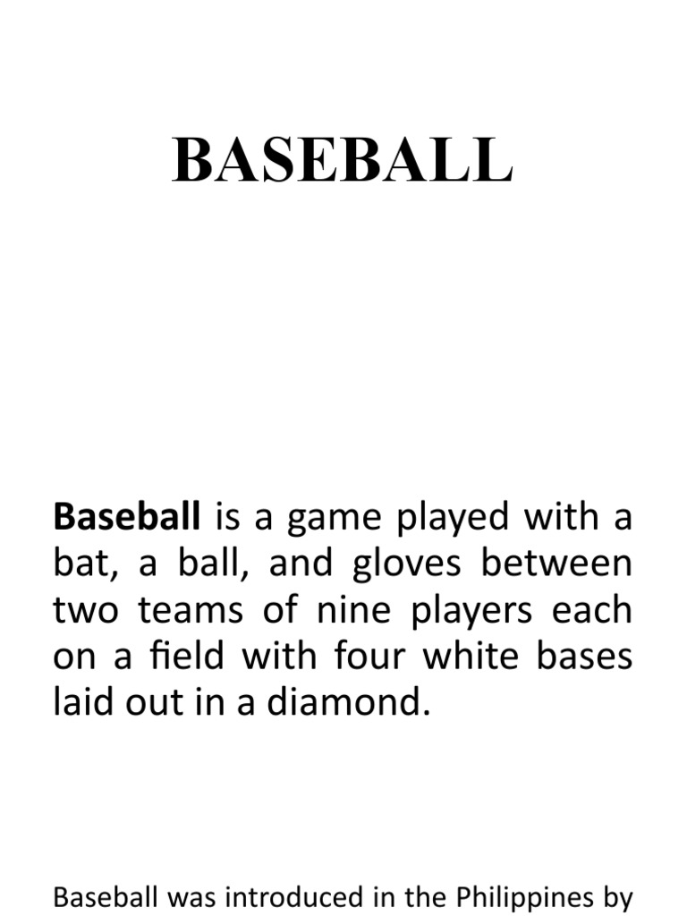 BASEBALL | Download Free PDF | Baseball Field | Sports Rules And ...