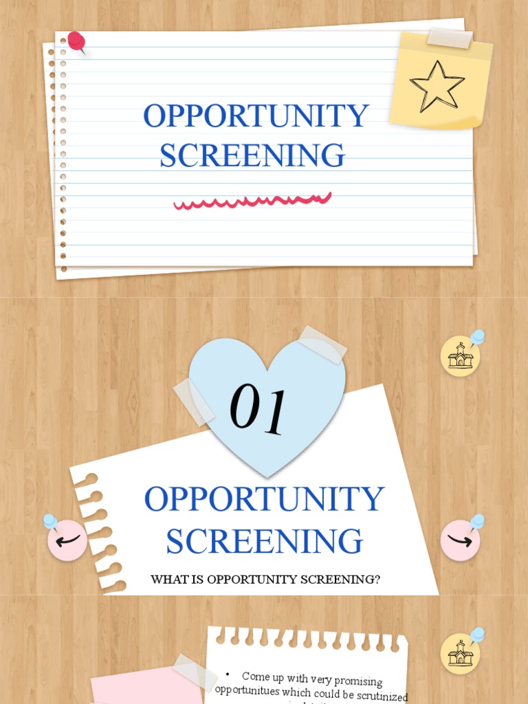 Opportunity Screening | PDF | Entrepreneurship | Risk