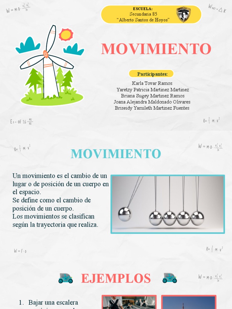 Movimiento (Fisica) | PDF | Hora | Trayectoria
