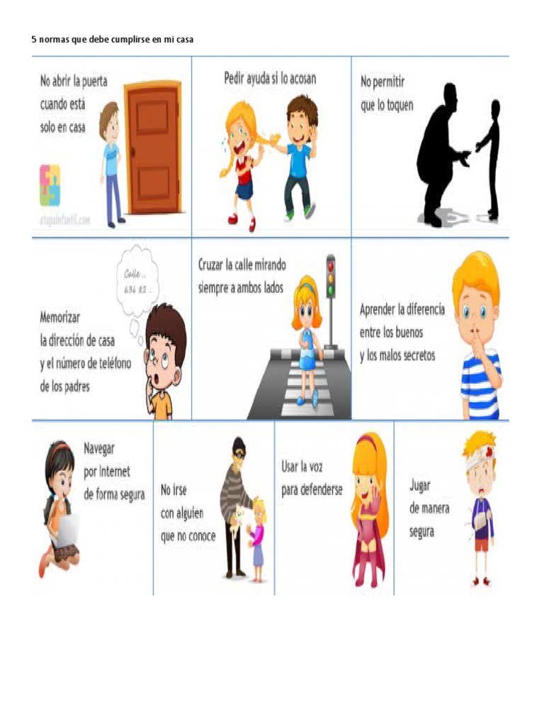 5 Normas Que Debe Cumplirse en Mi Casa | PDF