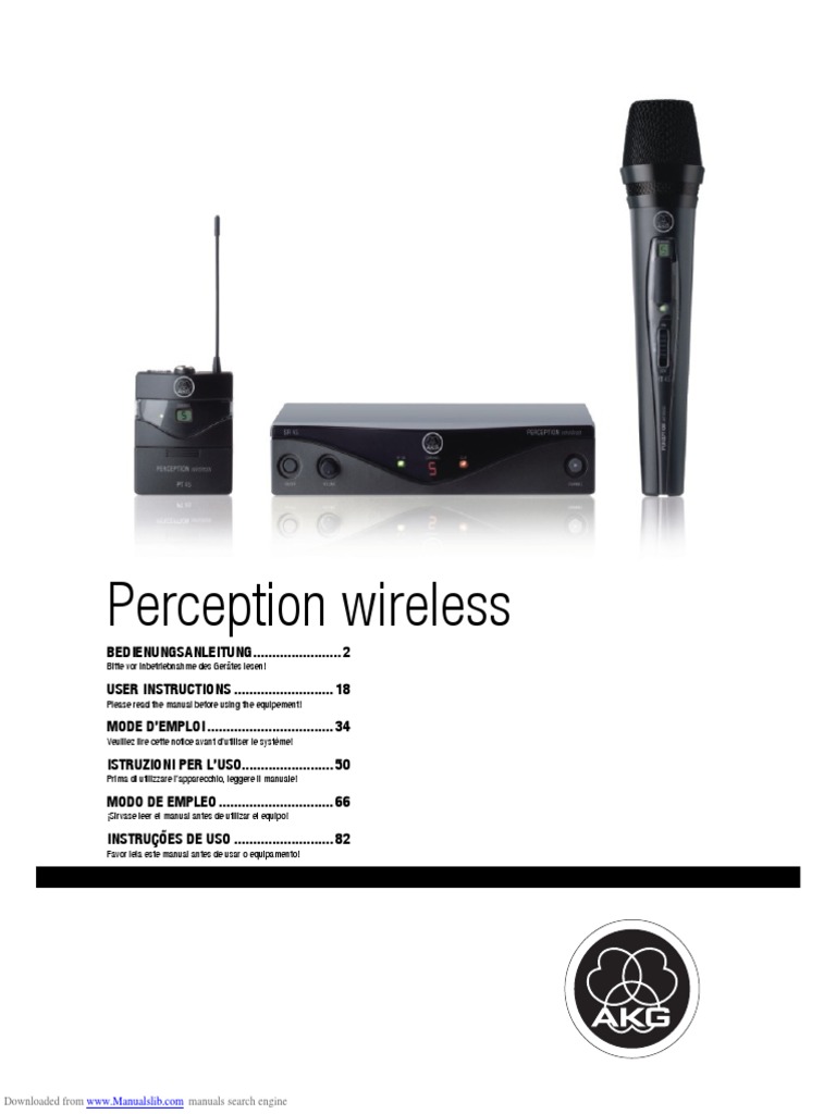 Perception Wms45 | PDF | Microphone | Electrical Connector