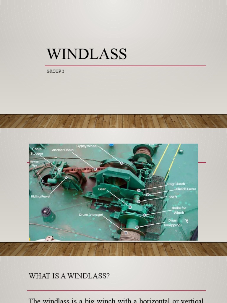 Group 2 Windlass | PDF | Anchor | Leak