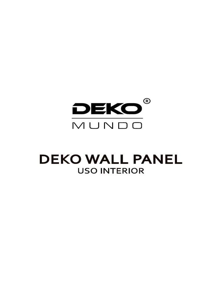 4.1. Colores y Costos Deko Wall Panel Interior | PDF