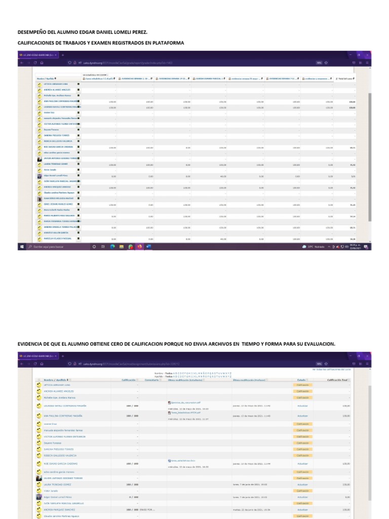 Desempeño Académico de Edgar Lomelí | PDF