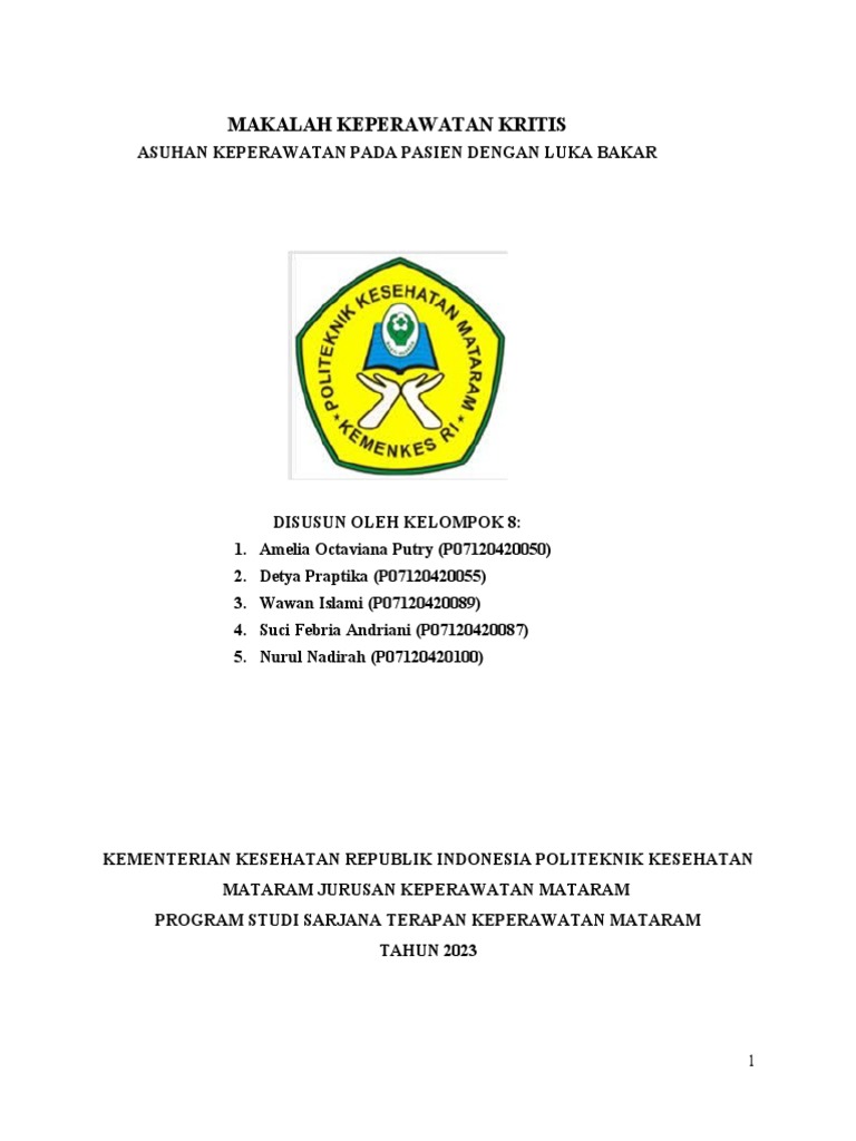 Luka Bakar KLP 8-1 | PDF