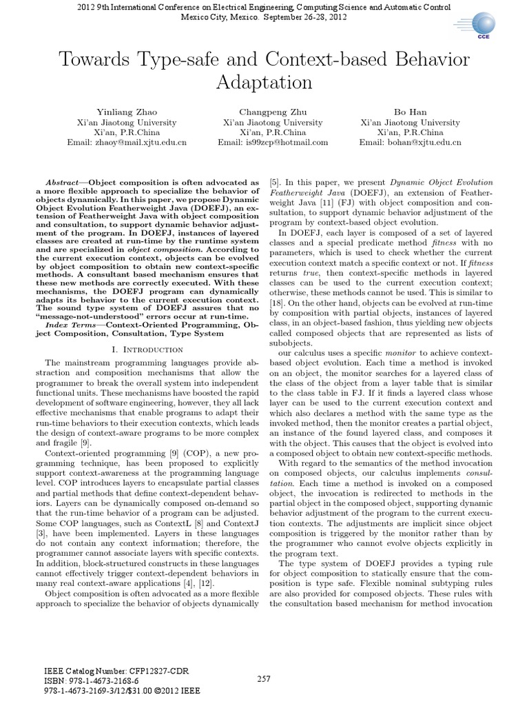 Paper 12 Pdf Class Computer Programming Method Computer