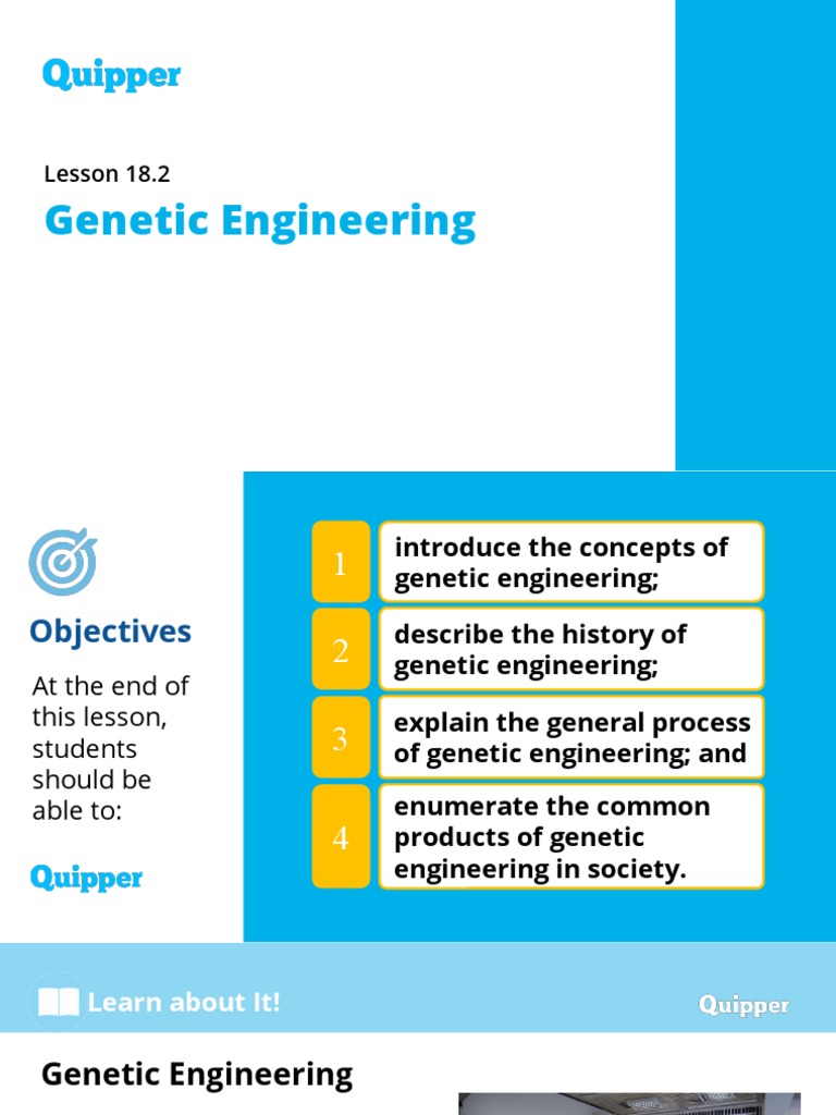 Earth and Life Science SHS 18.2 Genetic Engineering | PDF | Genetic ...