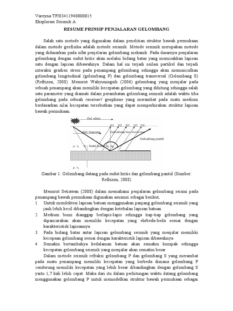 Resume Prinsip Penjalaran Gelombang | PDF
