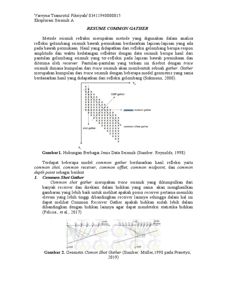 Metode Common Gather dalam Seismik | PDF | Sains & Matematika ...