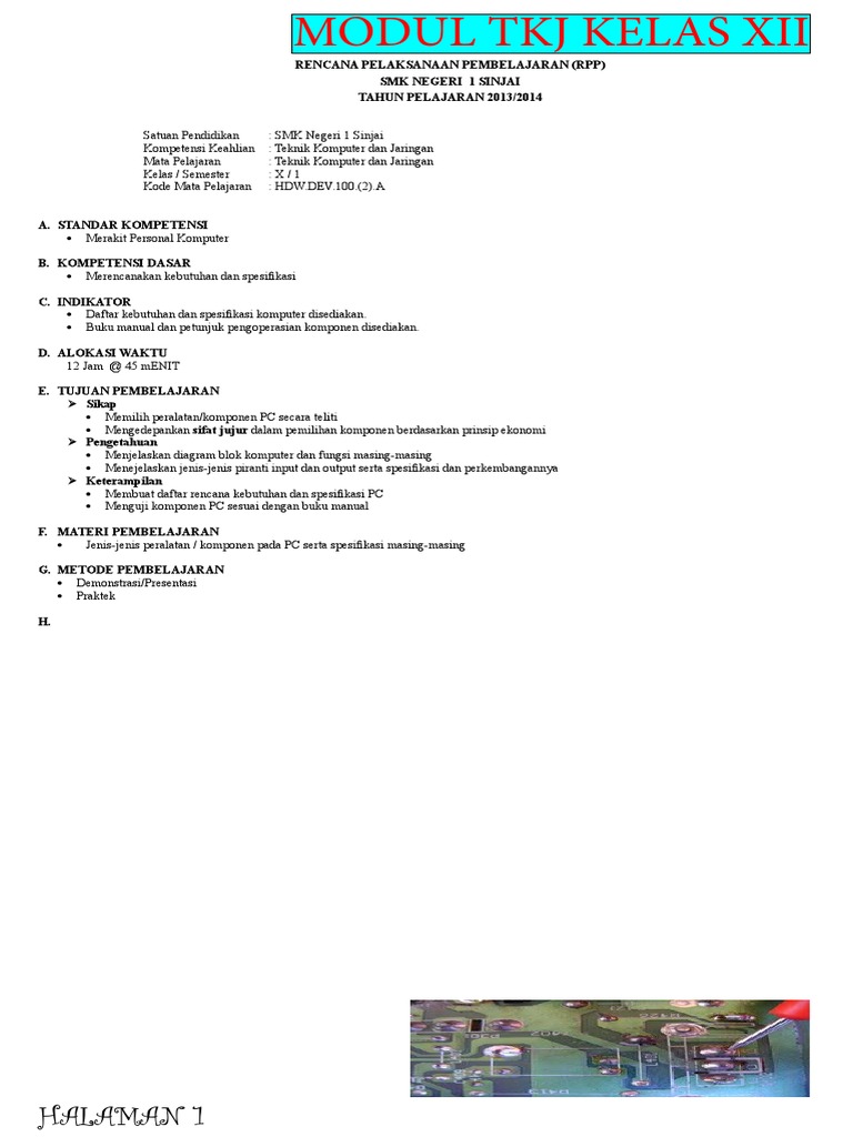 Modul TKJ Kelas Xii | PDF
