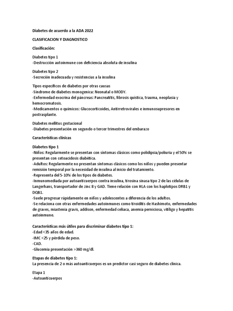 Guía actualizada de clasificación, diagnóstico y manejo integral de la ...