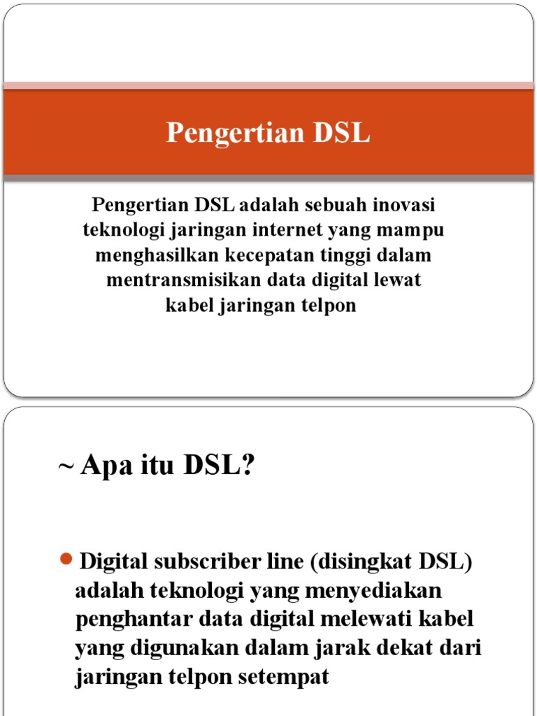 Pengertian DSL | PDF