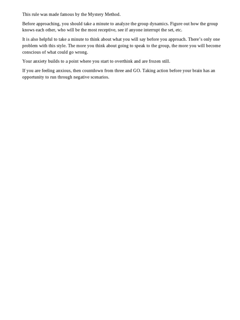 Three-Second Rule in Group Discussions | PDF