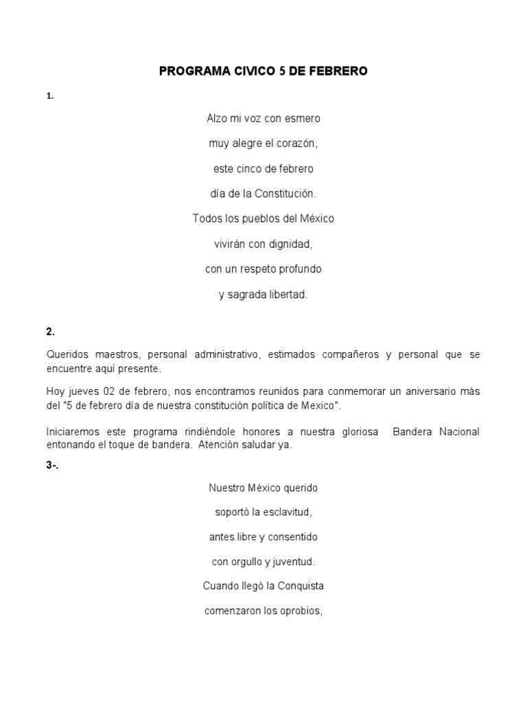 Programa Civico 5 Febrero | PDF | Gobierno