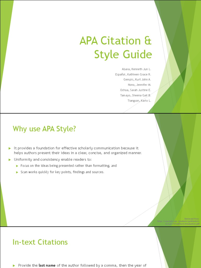 APA Citation | PDF | Apa Style | Written Communication