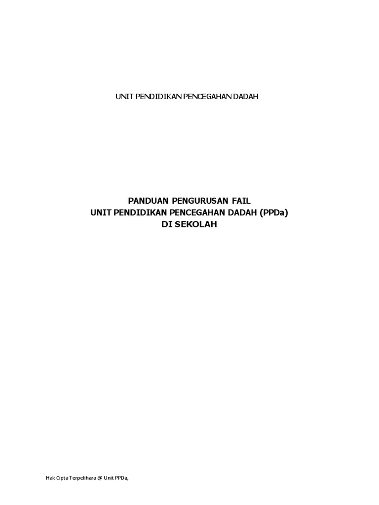 Panduan Pengurusan Unit PPDa Di Sekolah | PDF Panduan Pengurusan Unit PPDa Di Sekolah | PDF