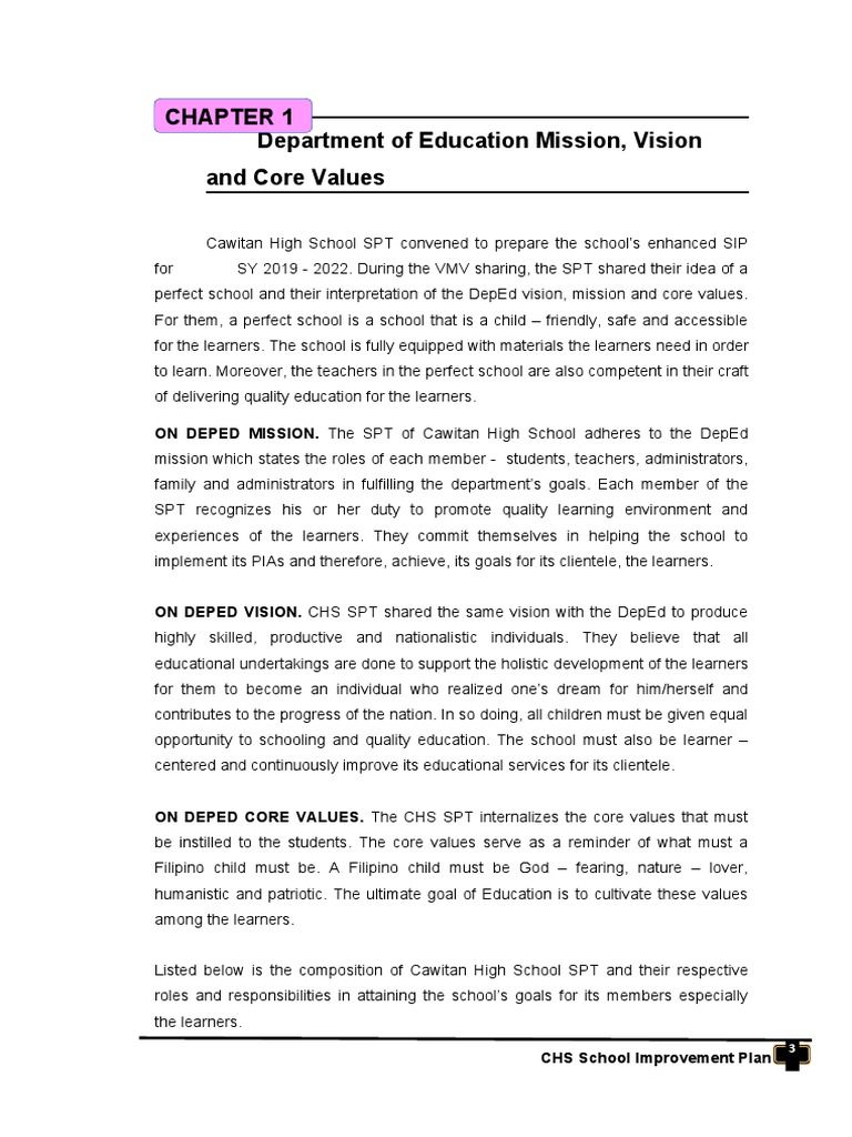 Sip Chapter 1 | PDF | Learning | Teachers